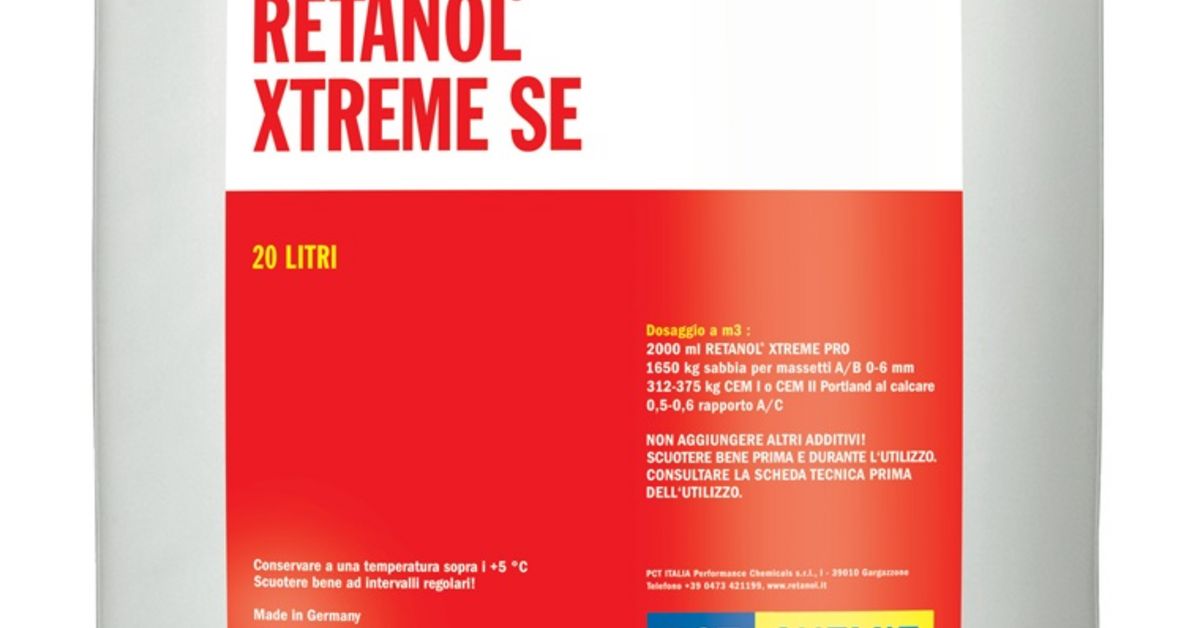RETANOL® XTREME SE: per massetti a vista | PCT Italia